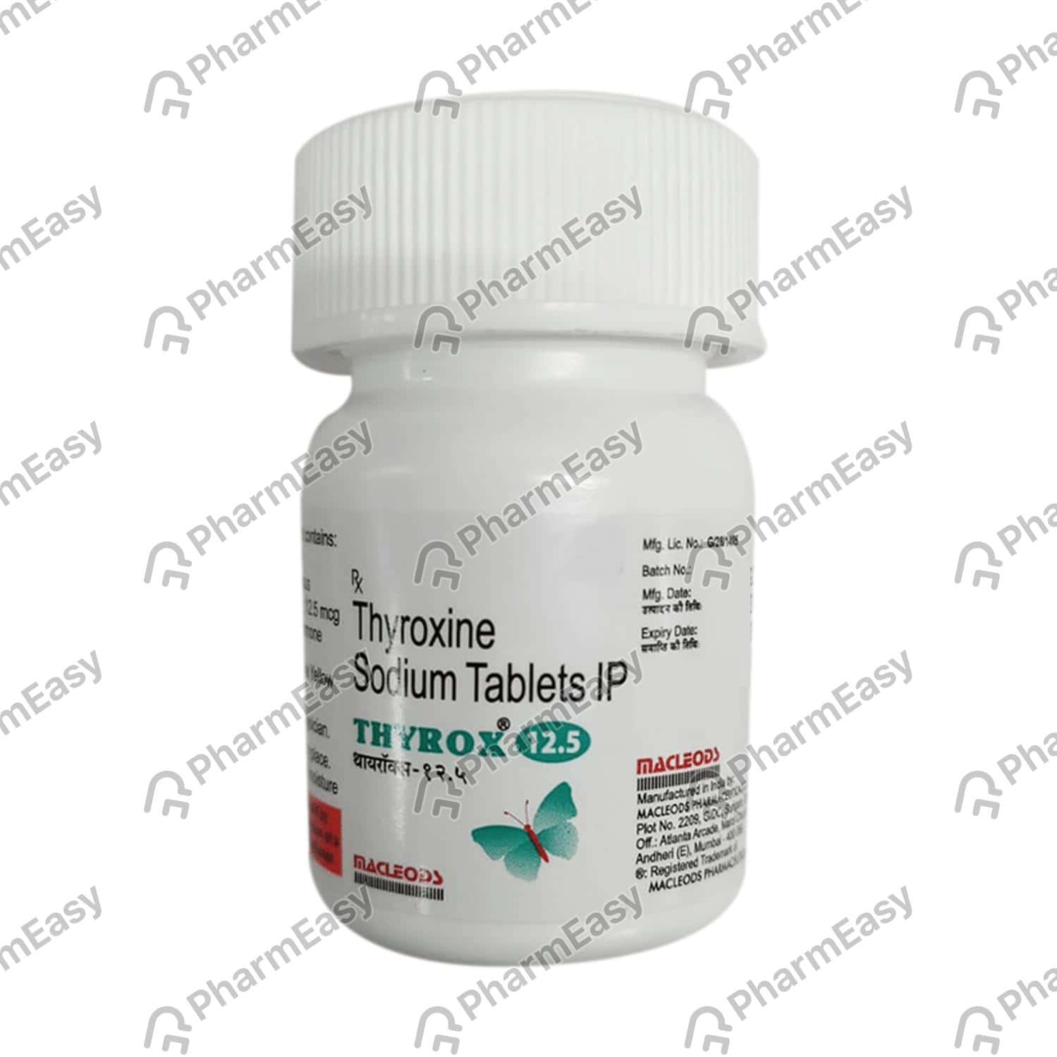 Thyrox 12.5 MCG Tablet (120): Uses, Side Effects, Price & Dosage ...