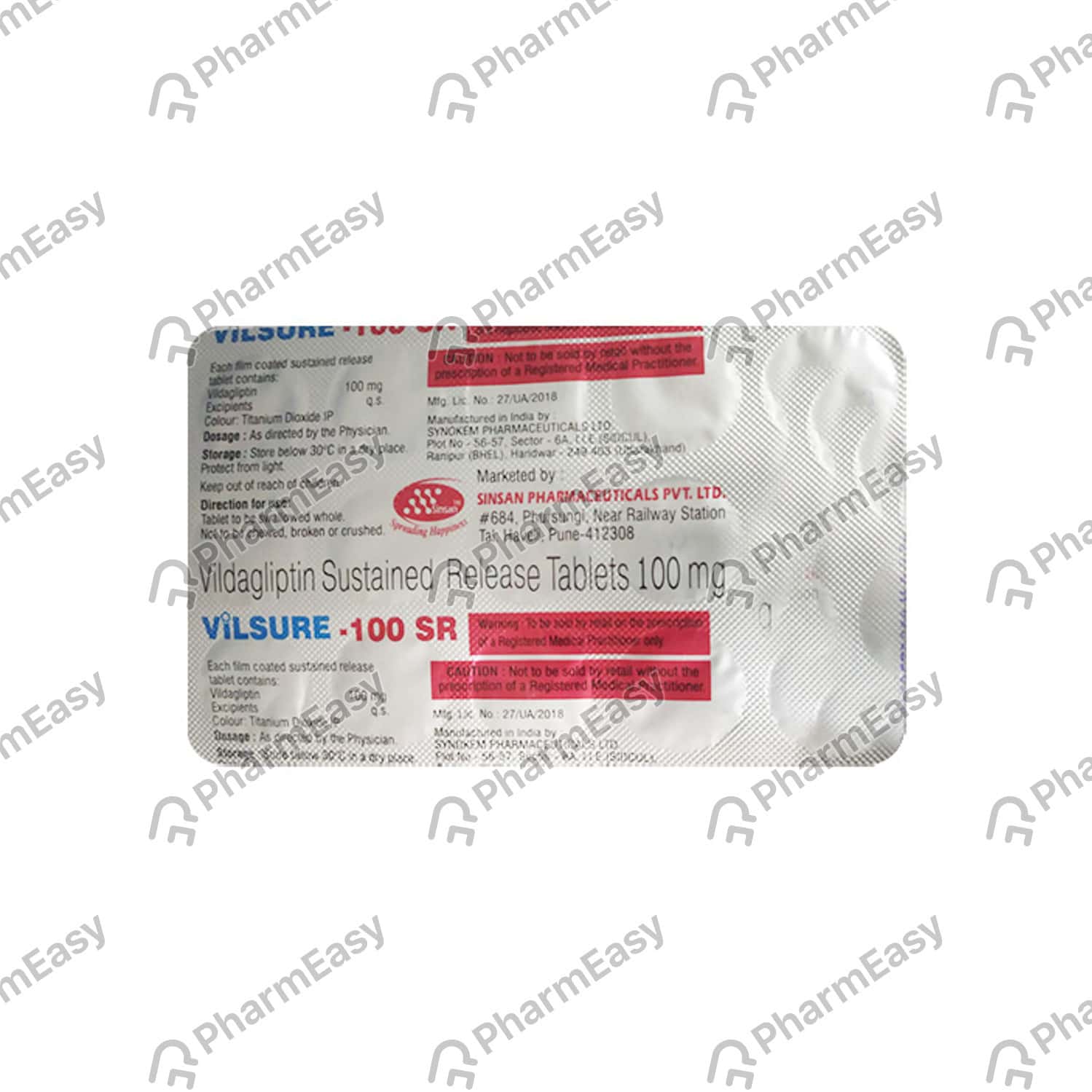 Buy Vilsure Sr 100 MG Tablet (15) Online at Flat 15% OFF | PharmEasy