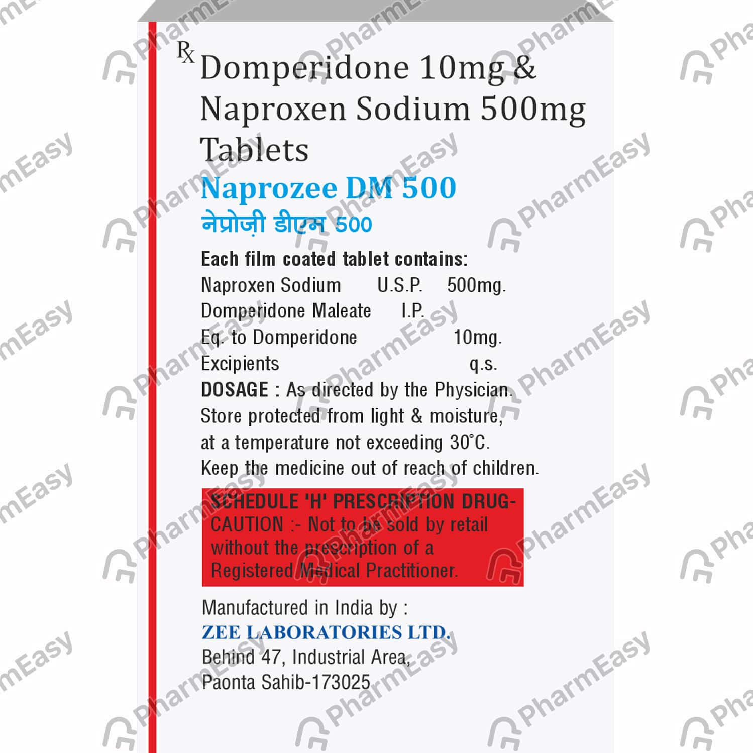 Buy Naprozee Dm 500mg Strip Of 10 Tablets Online at Flat 15% OFF ...