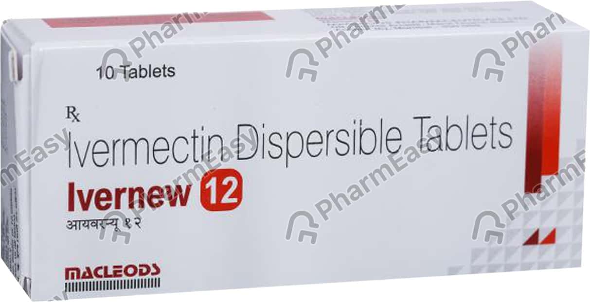 Ivernew 12 MG Tablet (10): Uses, Side Effects, Price & Dosage | PharmEasy