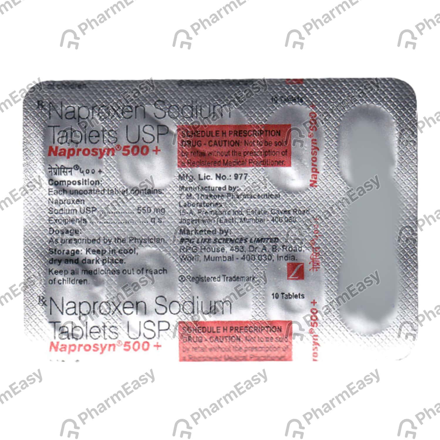 Naprosyn 550 MG Tablet (10): Uses, Side Effects, Price & Dosage | PharmEasy