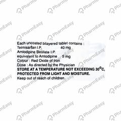 Telday Am 40mg Strip Of 15 Tablets: Uses, Side Effects, Price & Dosage ...