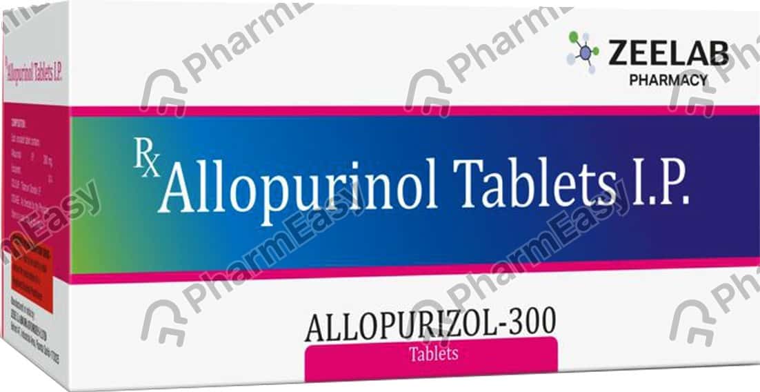 Allopurizol 300 MG Tablet (10): Uses, Side Effects, Price & Dosage ...