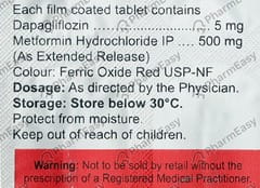 Gluxit M 5mg Strip Of 10 Tablets: Uses, Side Effects, Price & Dosage ...