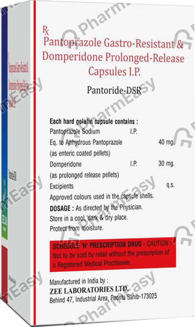 Pantoride Dsr Strip Of 10 Capsules: Uses, Side Effects, Price & Dosage ...