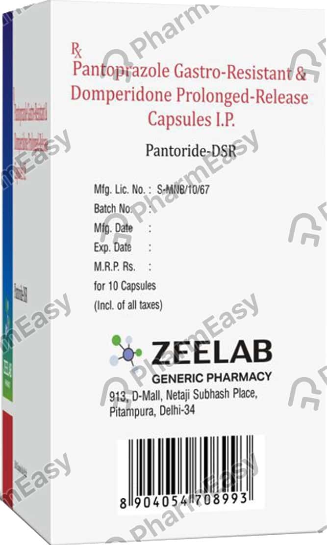 Pantoride Dsr Strip Of 10 Capsules: Uses, Side Effects, Price, Dosage ...