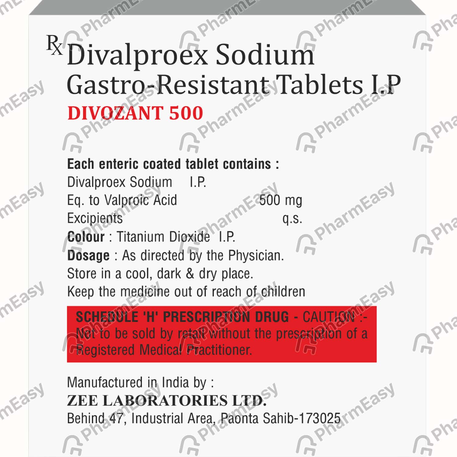 Buy Divozant 500 MG Tablet (10) Online at Flat 15% OFF | PharmEasy