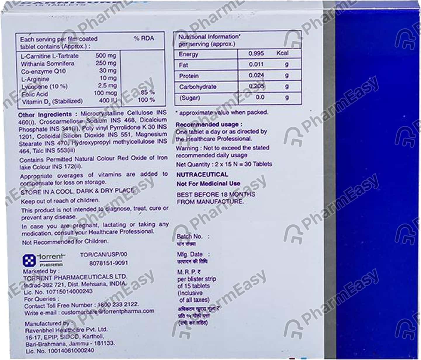 Buy Carnisure Xt Strip Of 15 Tablets Online at Flat 15% OFF | PharmEasy