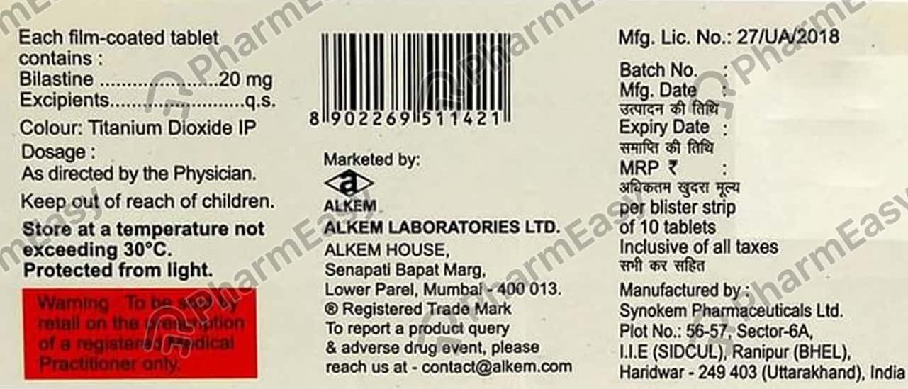 Prucros 20 MG Tablet (10): Uses, Side Effects, Price & Dosage | PharmEasy