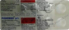 Prucros 20 MG Tablet (10): Uses, Side Effects, Price & Dosage | PharmEasy