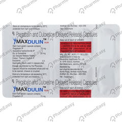 Maxdulin 75/20 Capsule: Uses, Side-effects, Price, Dosage & More Info ...