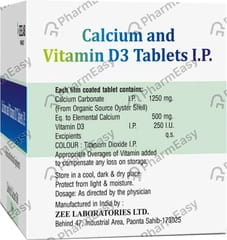 Calvirich Calcium 500 Tablet: Uses, Side-effects, Price, Dosage & More ...