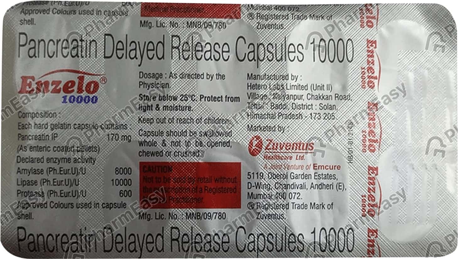 Buy Enzelo 10000 Strip Of 10 Capsules Online at Flat 15% OFF | PharmEasy