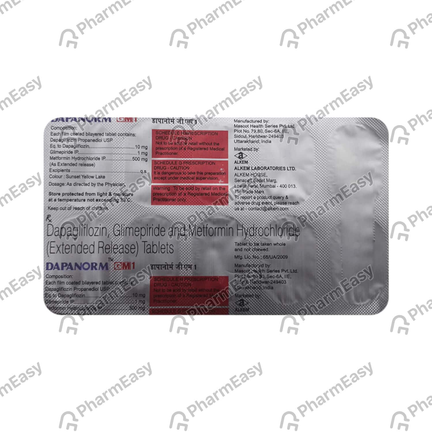 Dapanorm Gm 1mg Strip Of 10 Tablets: Uses, Side Effects, Price & Dosage ...