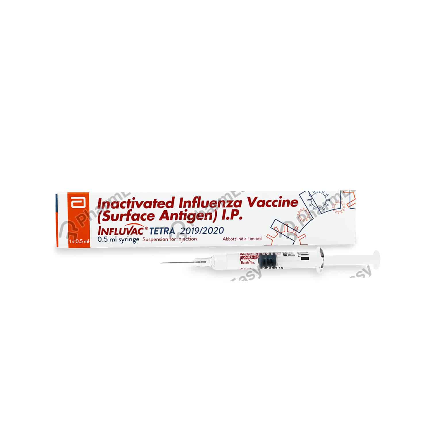 Buy Influvac Tetra 2019/2020 Pre Filled Syringe Of 0.5ml Suspension For ...