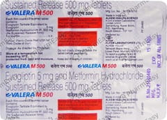 Buy Valera M 500mg Strip Of 15 Tablets Online at Flat 15% OFF | PharmEasy