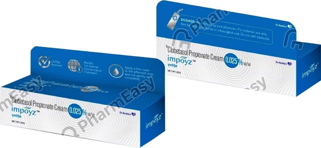 Impoyz 0.025 %W/W Cream (20): Uses, Side Effects, Price & Dosage ...