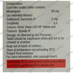 Mirago S 50mg Strip Of 10 Tablets: Uses, Side Effects, Price & Dosage ...