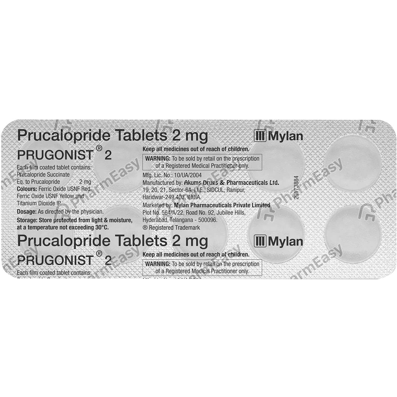 Prugonist 2 MG Tablet (10): Uses, Side Effects, Price & Dosage | PharmEasy
