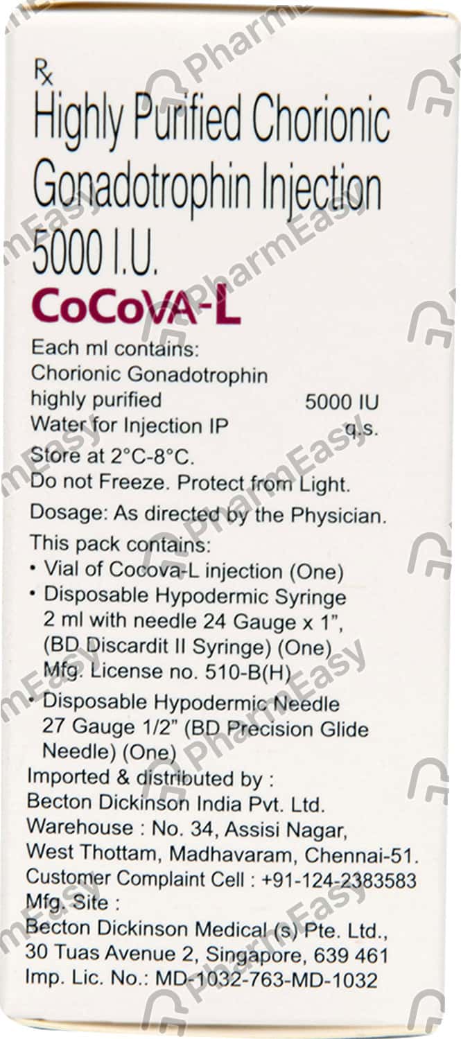 Buy Cocova L 5000 IU/ML Injection (1) Online at Flat 15% OFF | PharmEasy
