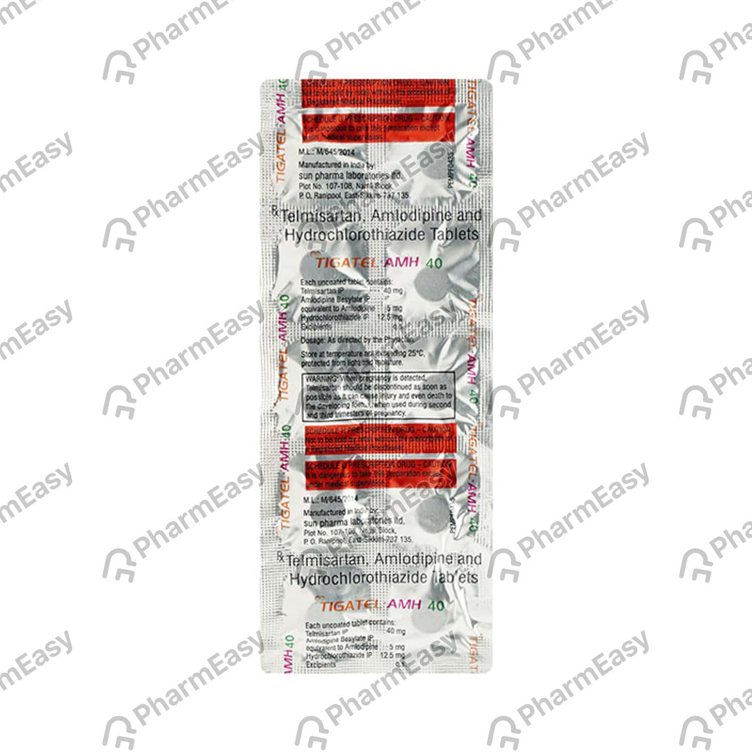 Tigatel Amh 40mg Strip Of 10 Tablets: Uses, Side Effects, Price ...