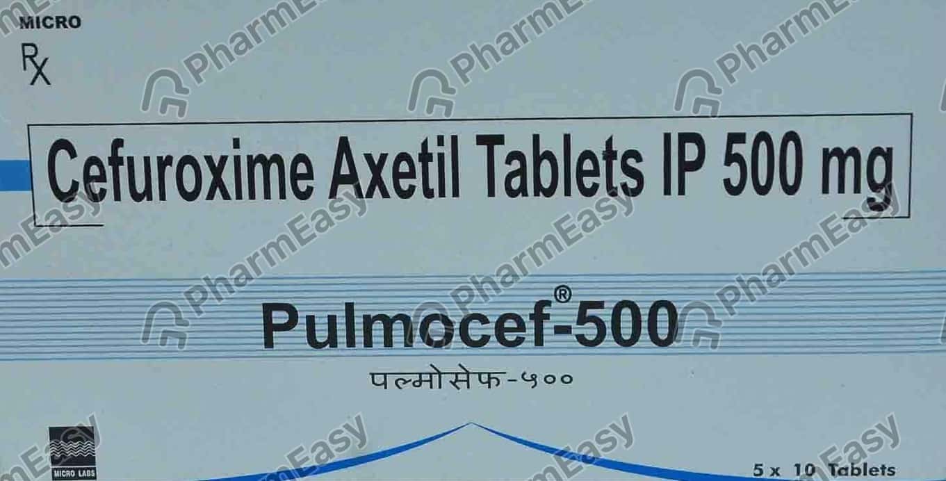 Pulmocef Cv 500mg Strip Of 10 Tablets: Uses, Side Effects, Price ...