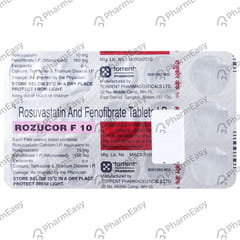 Rozucor F 10mg Strip Of 15 Tablets: Uses, Side Effects, Price & Dosage ...