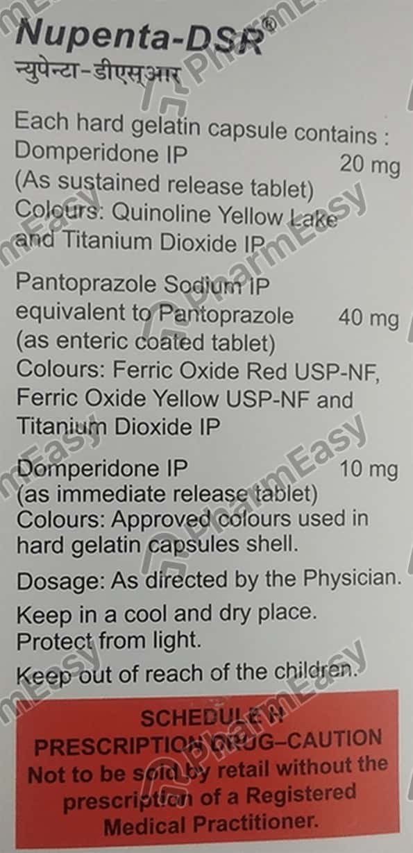 Nupenta Dsr Strip Of 15 Capsules: Uses, Side Effects, Price & Dosage ...