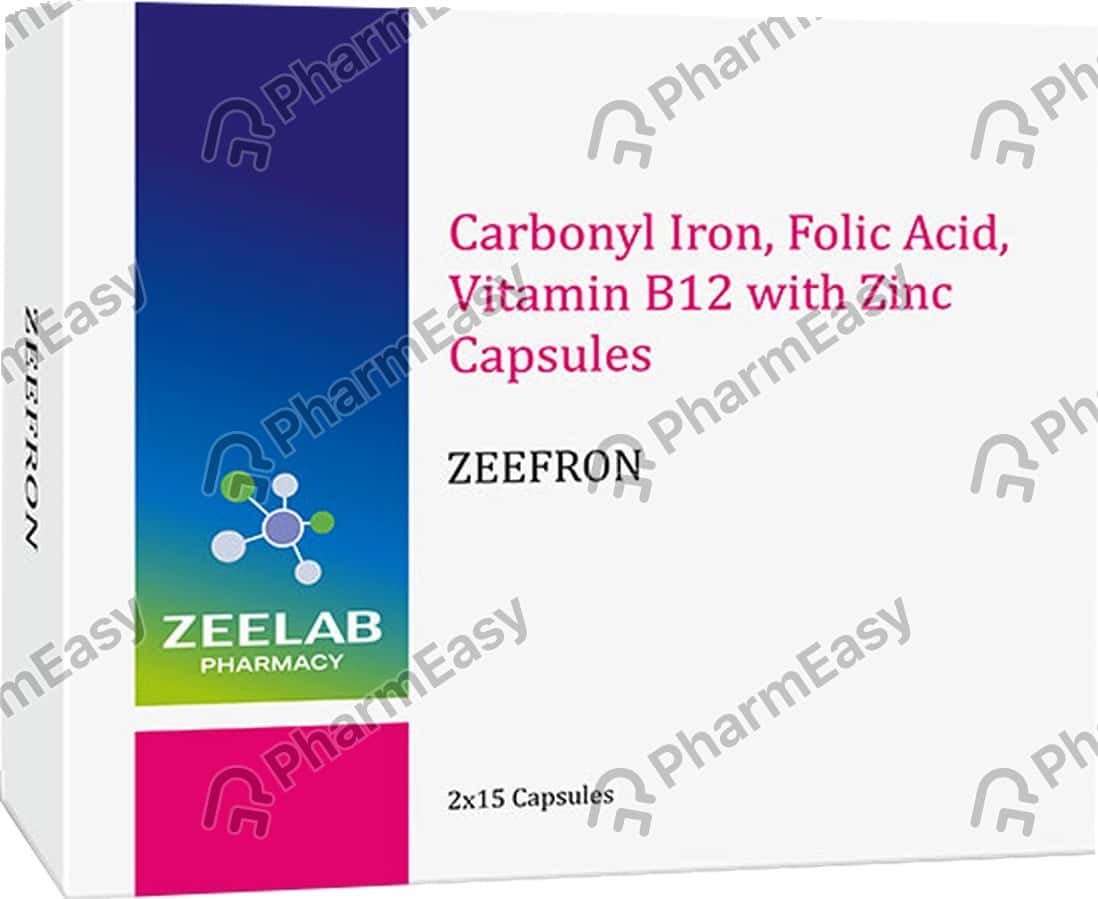 Buy Zeefron Strip Of 15 Capsules Online at Flat 15% OFF | PharmEasy
