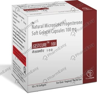 Gestcure 100 MG Capsule (10): Uses, Side Effects, Price & Dosage ...