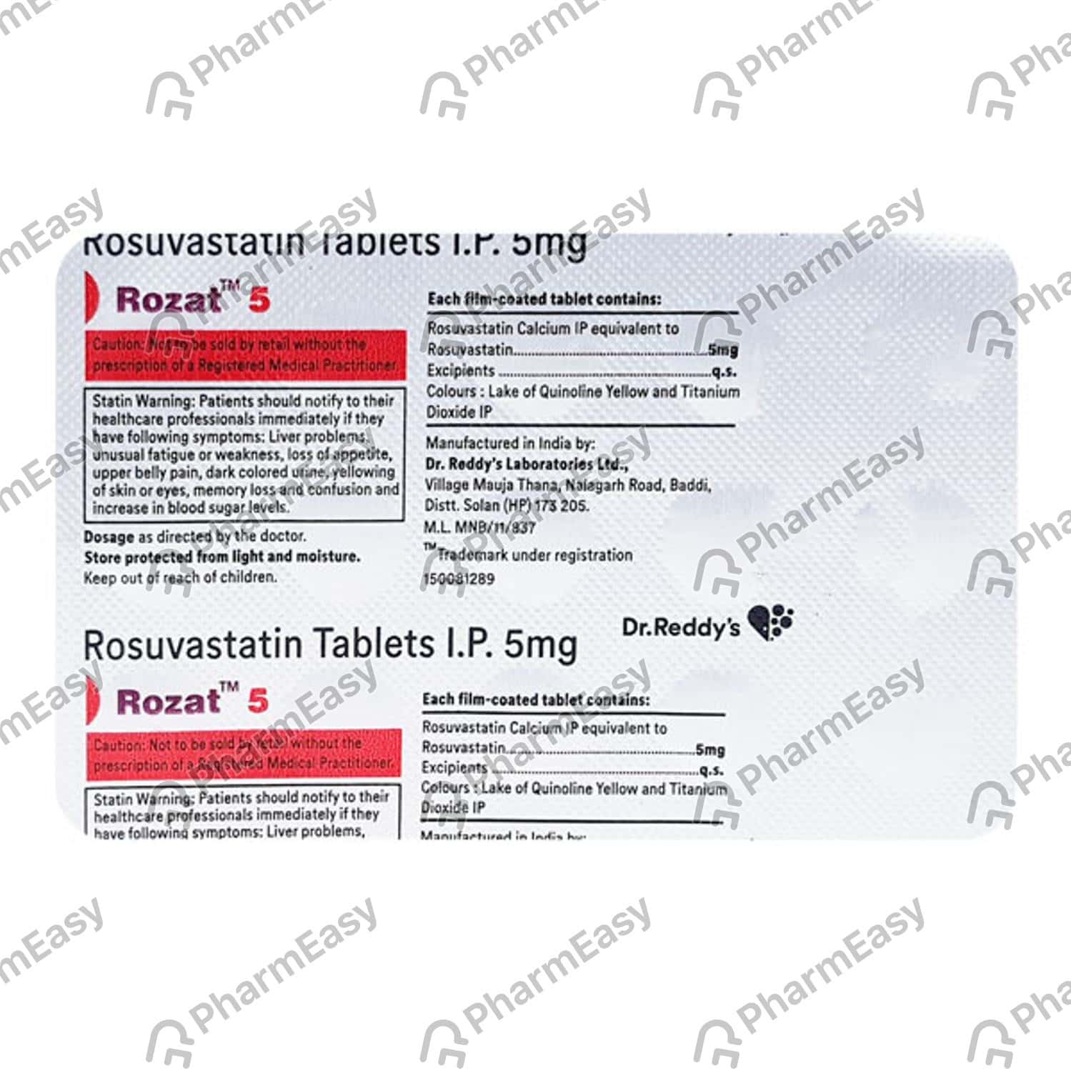 Rozat 5 MG Tablet (15): Uses, Side Effects, Price & Dosage | PharmEasy