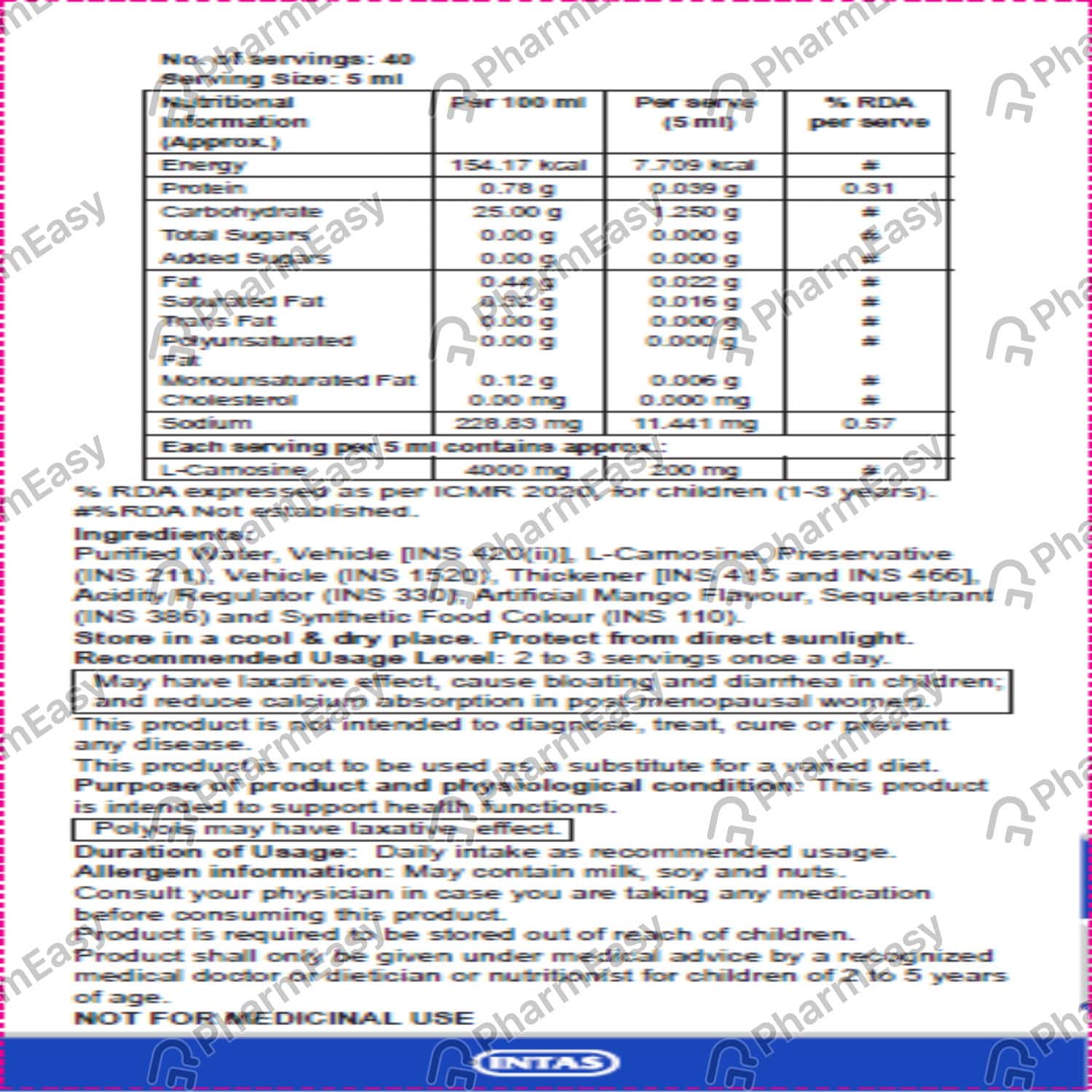 Buy Cogvin Ds 200 MG/5ML Syrup (200) Online at Flat 15% OFF | PharmEasy