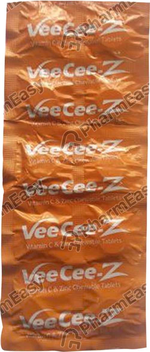 Veecee Z Lemon Flavour Strip Of 10 Chewable Tablets: Uses, Side Effects ...