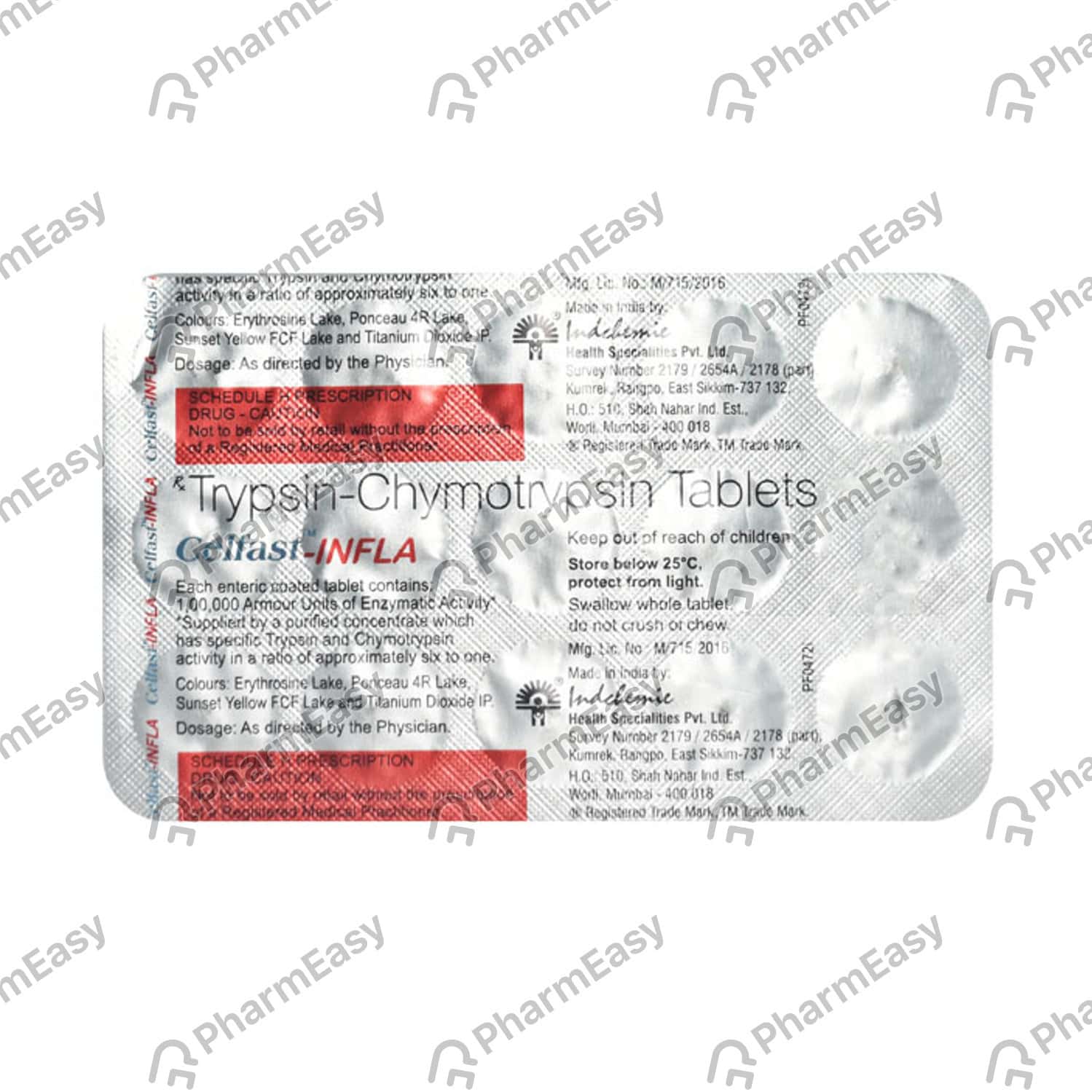 Buy Celfast Infla 100000 AU Tablet (15) Online at Flat 15% OFF | PharmEasy