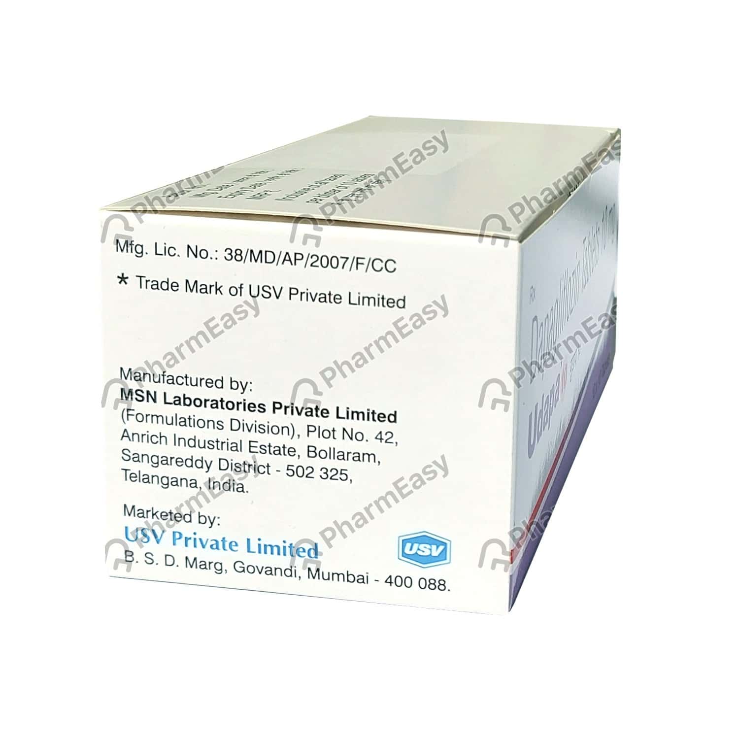Buy Udapa 10 MG Tablet (10) Online at Flat 18% OFF* | PharmEasy