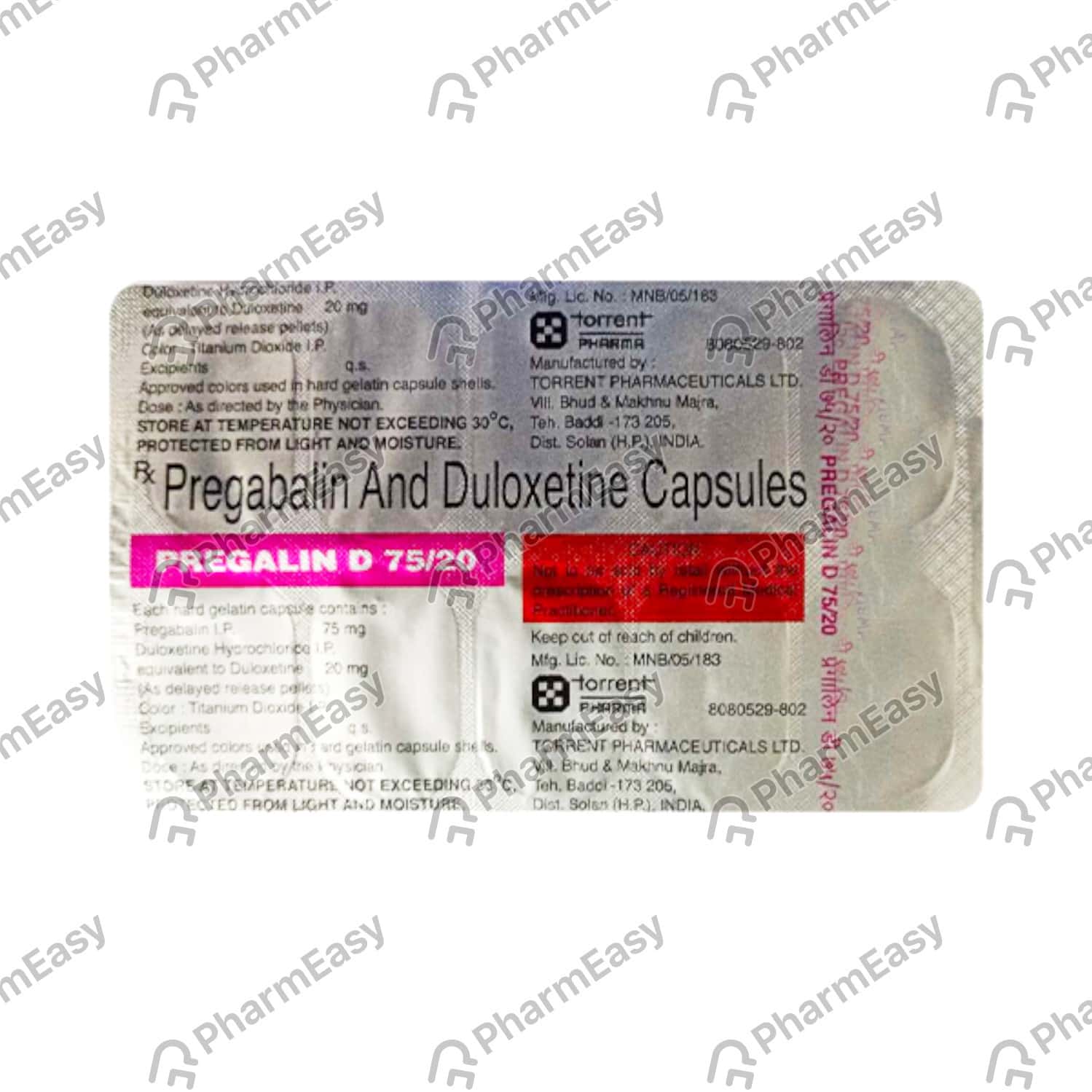 Pregalin D 75/20mg Strip Of 10 Capsules: Uses, Side Effects, Price ...