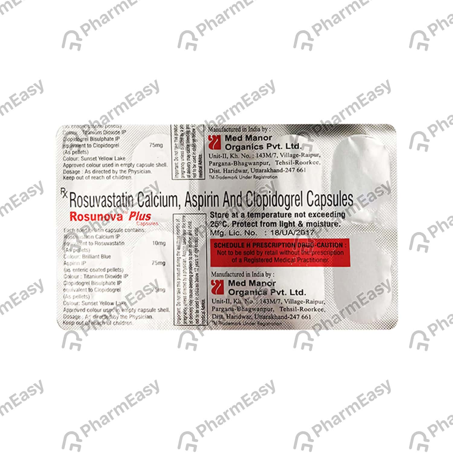 Rosunova Plus Strip Of 10 Capsules: Uses, Side Effects, Price & Dosage ...