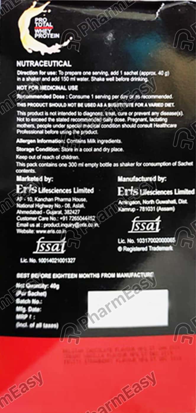 Buy PROTOTAL WHEY PROTEIN 15 X 40GM Online & Get Upto 60% OFF at PharmEasy