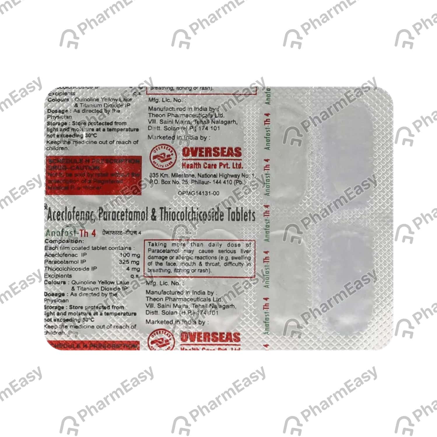 Anafast Th 4mg Strip Of 10 Tablets: Uses, Side Effects, Price & Dosage ...