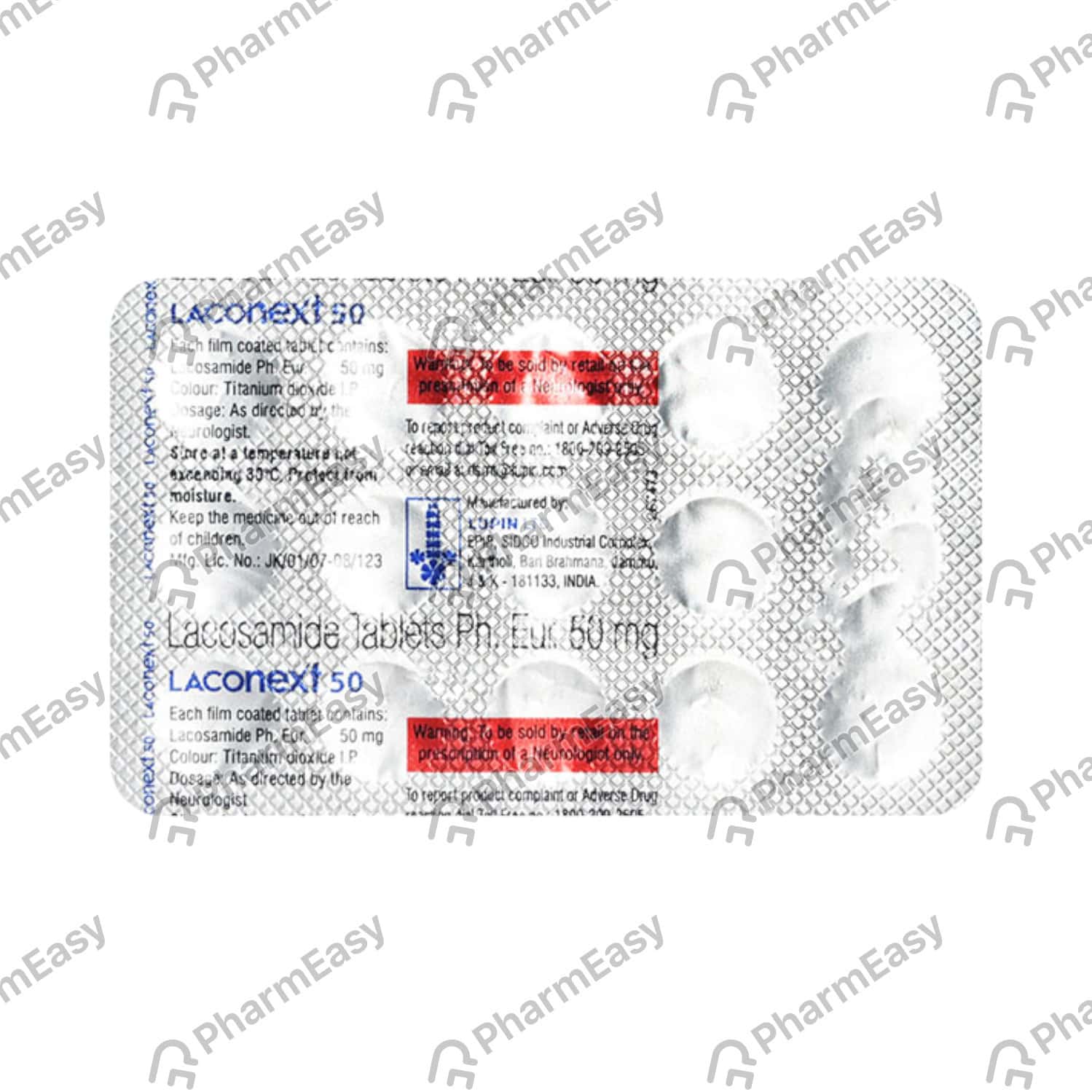 Laconext 50 MG Tablet (15): Uses, Side Effects, Price & Dosage | PharmEasy