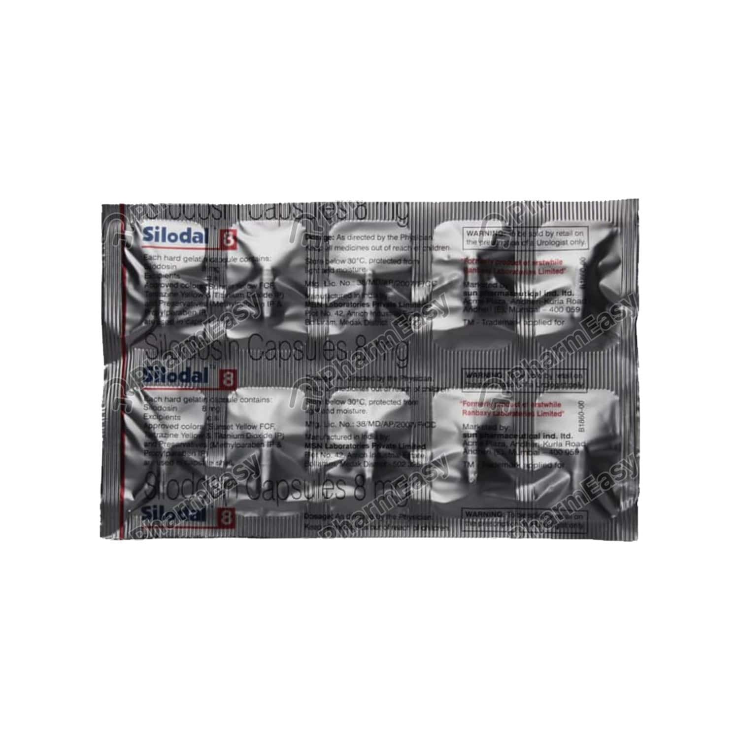 Buy Silodonol 8 MG Capsule (10) Online at Flat 18% OFF* | PharmEasy