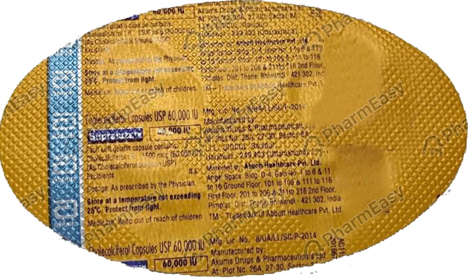 Suprarize 60000 IU Capsule (4): Uses, Side Effects, Price & Dosage ...