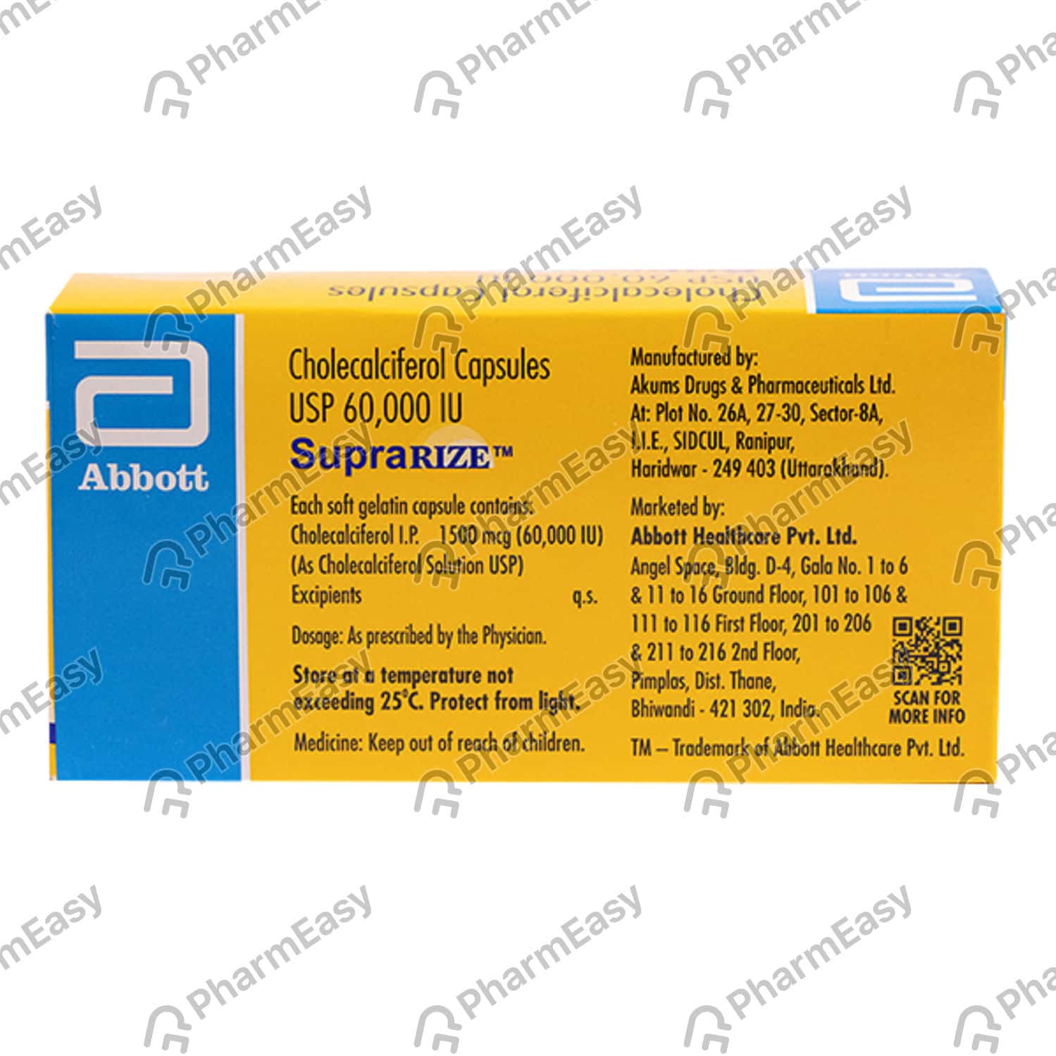 Suprarize 60000 IU Capsule (4): Uses, Side Effects, Price & Dosage ...