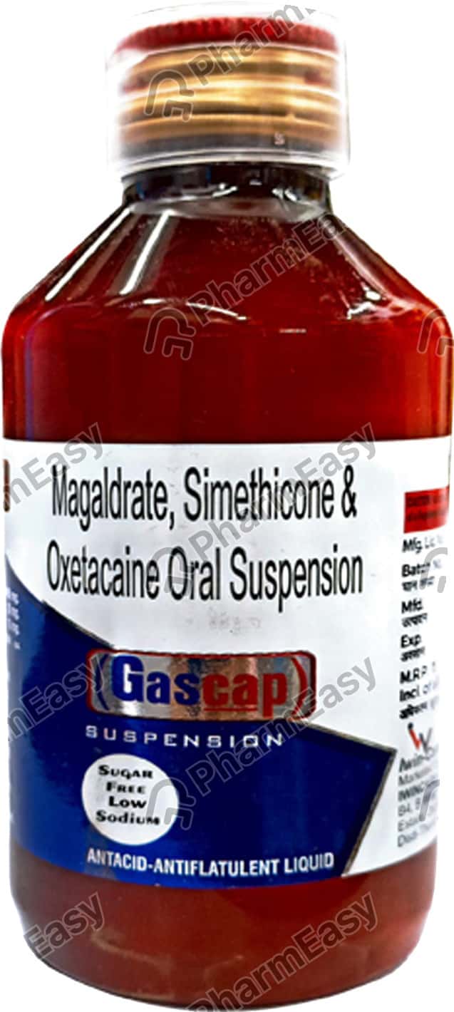 Gascap Sugar Free Bottle Of 170ml Suspension: Uses, Side Effects, Price ...