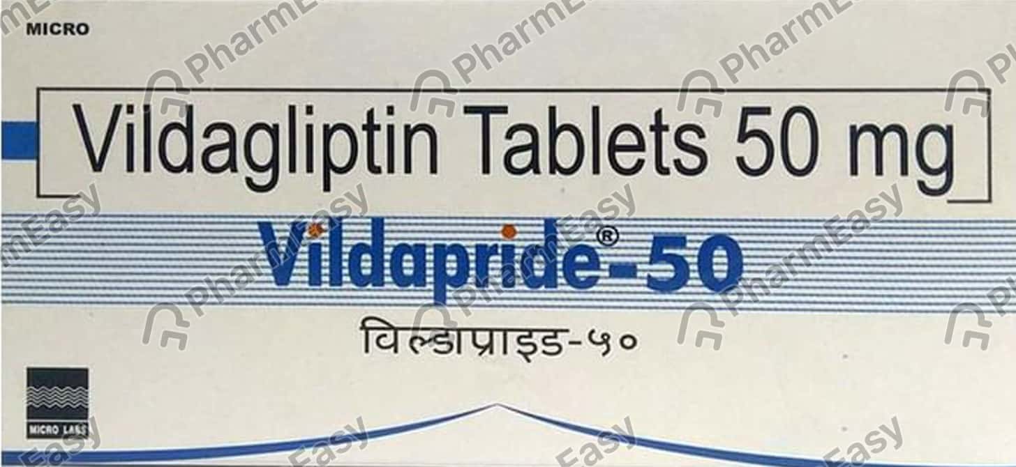 Vildapride 50 MG Tablet (10): Uses, Side Effects, Price, Dosage ...