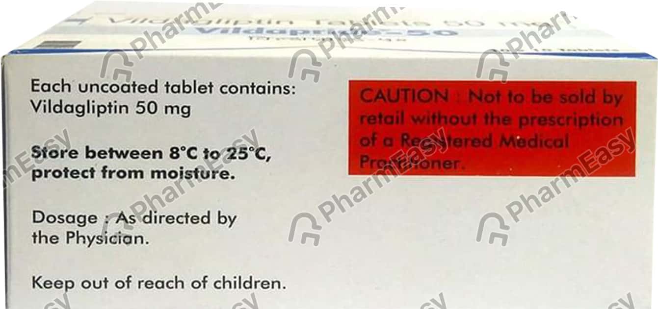 Vildapride 50 MG Tablet (10): Uses, Side Effects, Price & Dosage ...