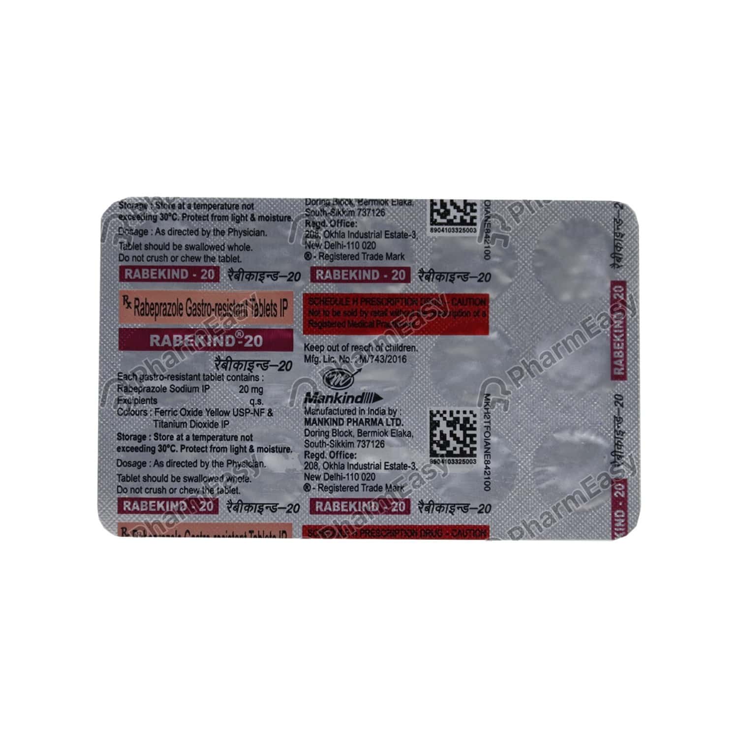 Rabekind 20 MG Tablet (15) - Uses, Side Effects, Dosage, Composition ...