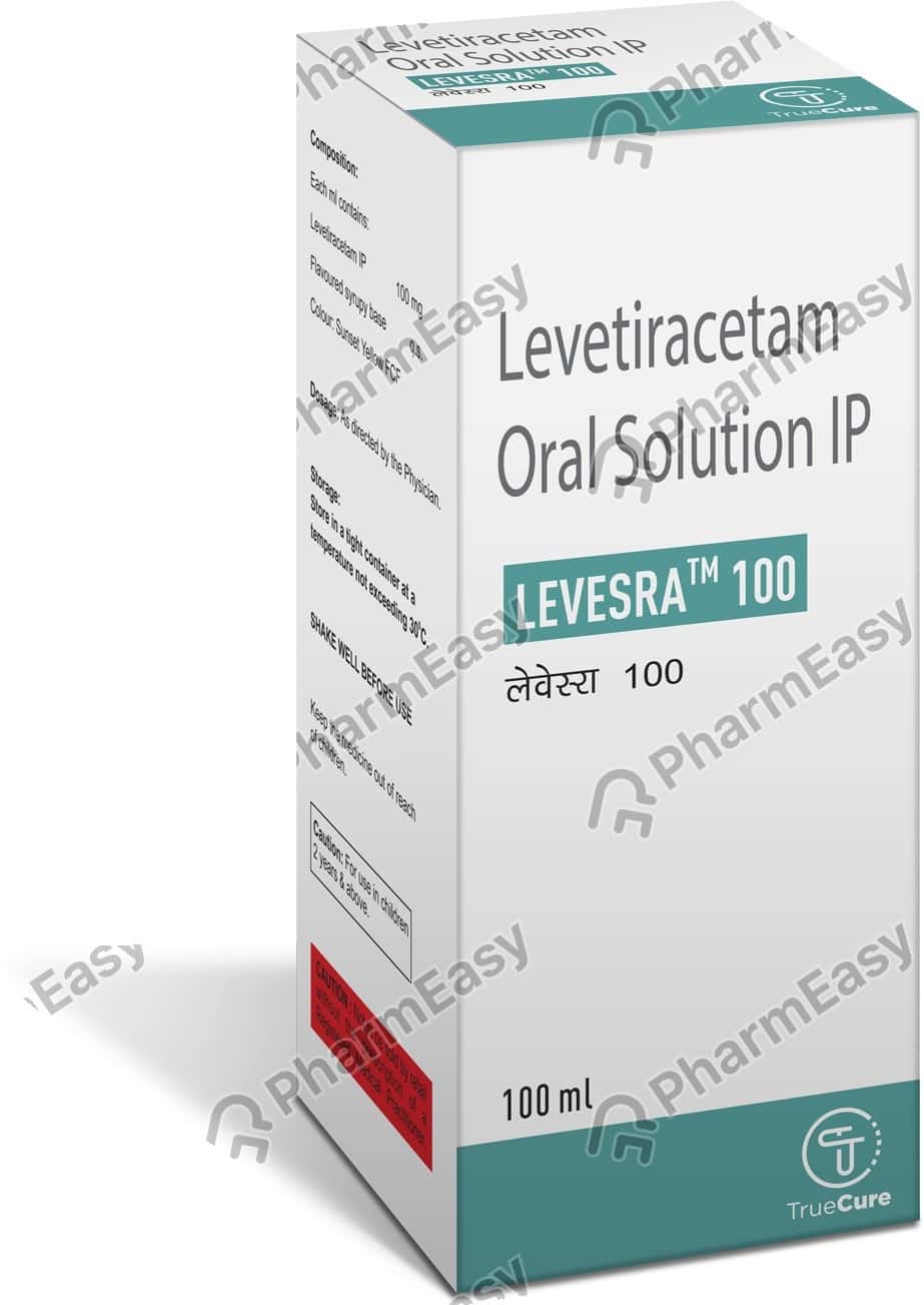 Levesra 100 MG/ML Syrup (100): Uses, Side Effects, Price & Dosage ...