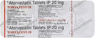 Torvazest 20 MG Tablet (10): Uses, Side Effects, Price & Dosage | PharmEasy