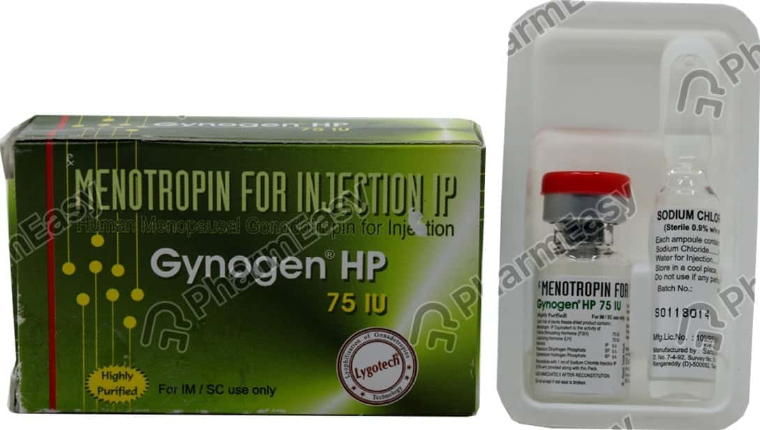 Gynogen Hp 75 IU Powder For Injection (1): Uses, Side Effects, Price ...